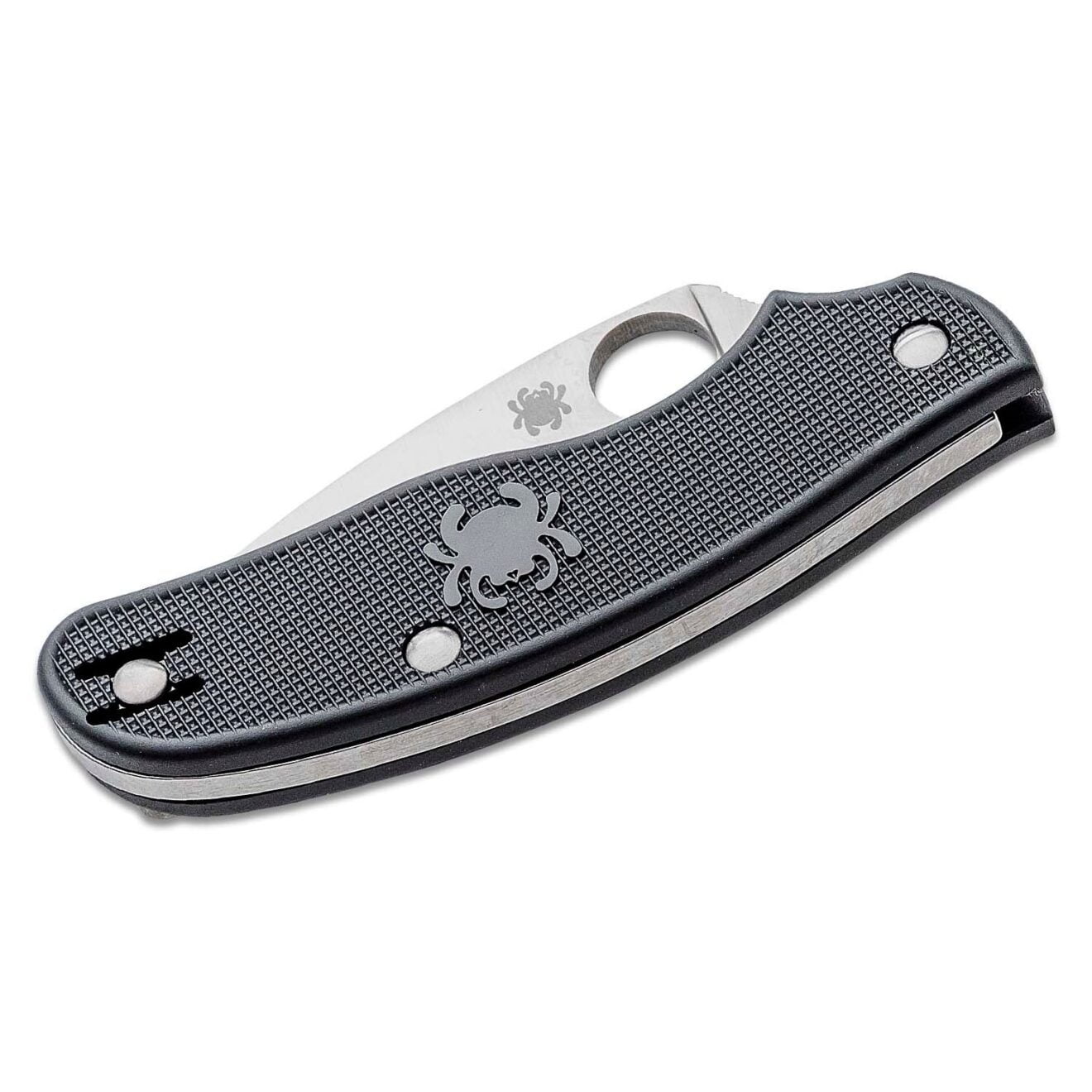 SPYDERCO URBAN LIGHTWEIGHT 2.61" PLAIN EDGE N690CO BLADE W/ BLACK FRN ...