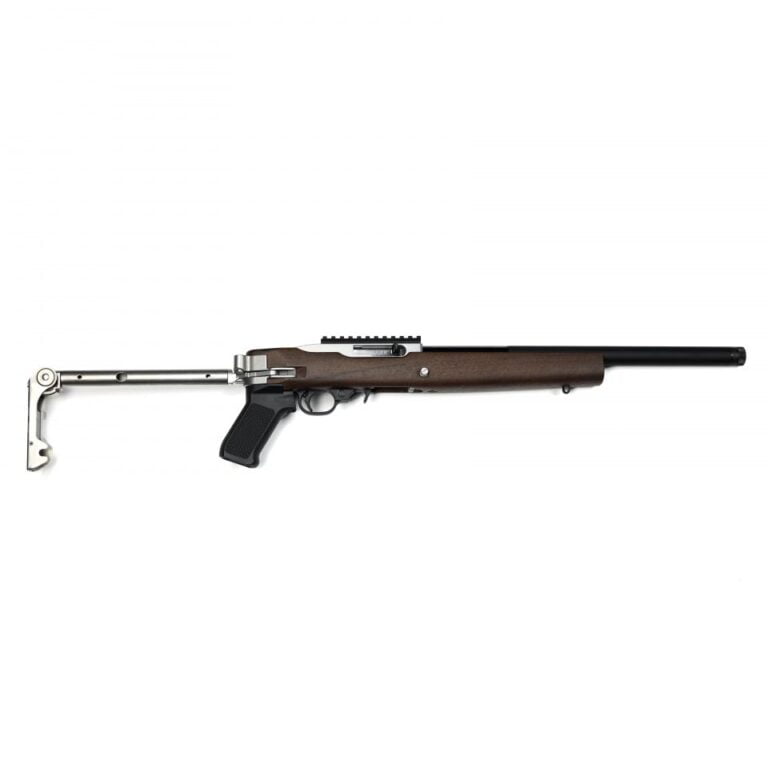 RUGER 10/22 B-TM BULL BARREL FOLDING STOCK BY SAMSON - STAINLESS FINISH ...